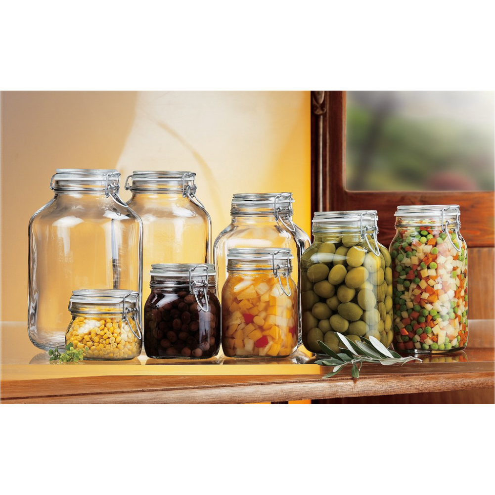 Weck jar Fido 1.5 litres square with print - Riké Group INT