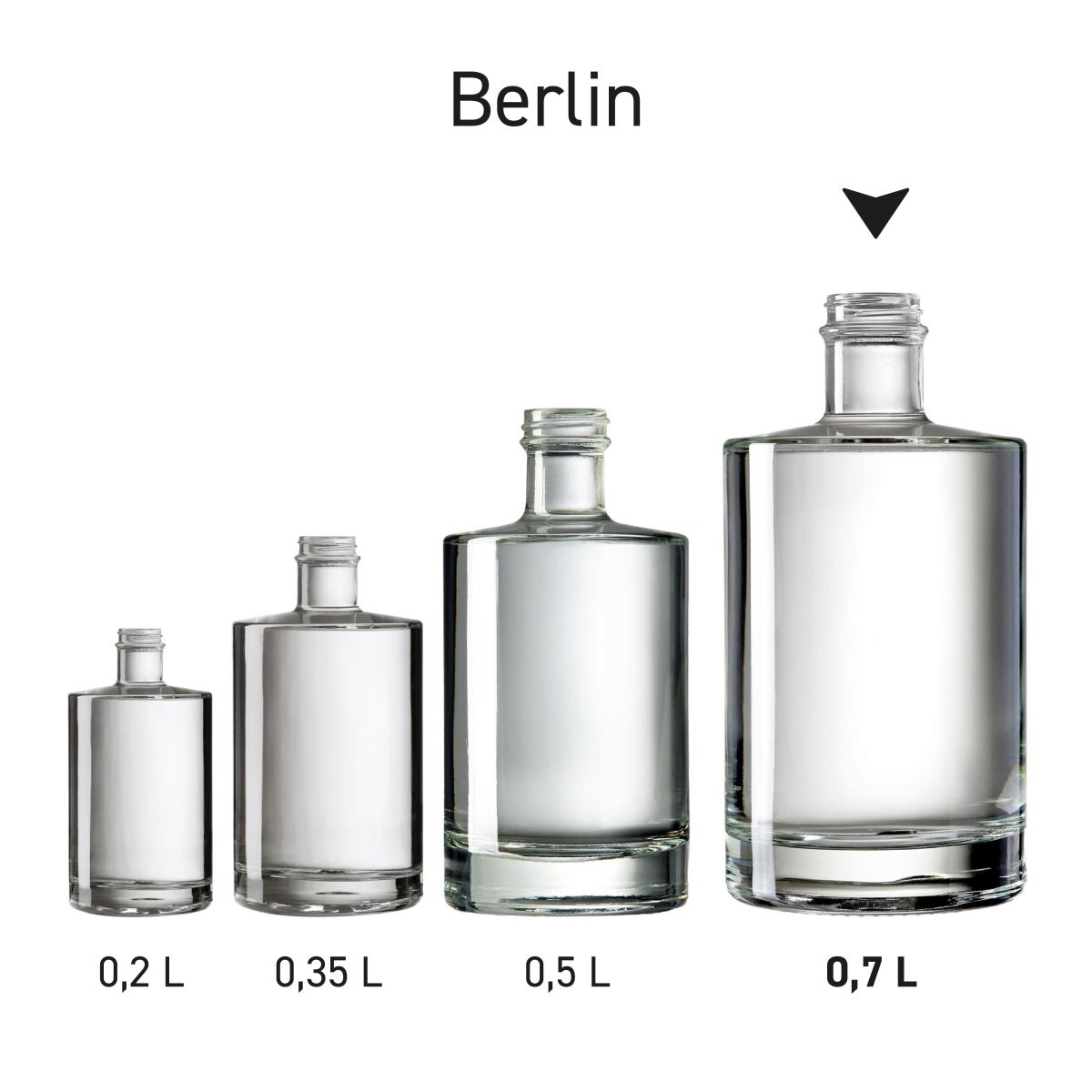 Fles Berlin 0,7 liter bedrukken - Riké Group