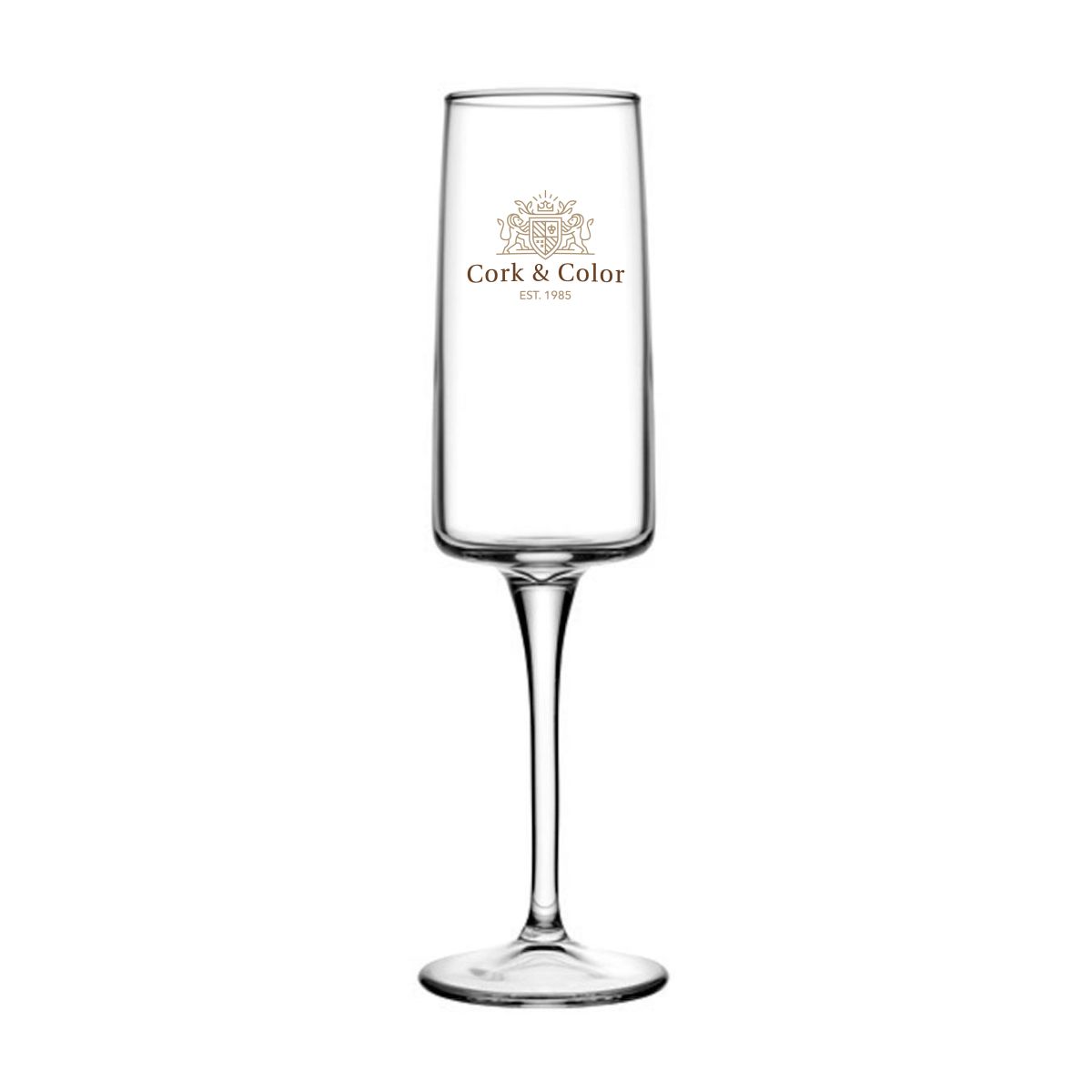 Iconic champagne glass 19 cl. with print - Riké Group INT