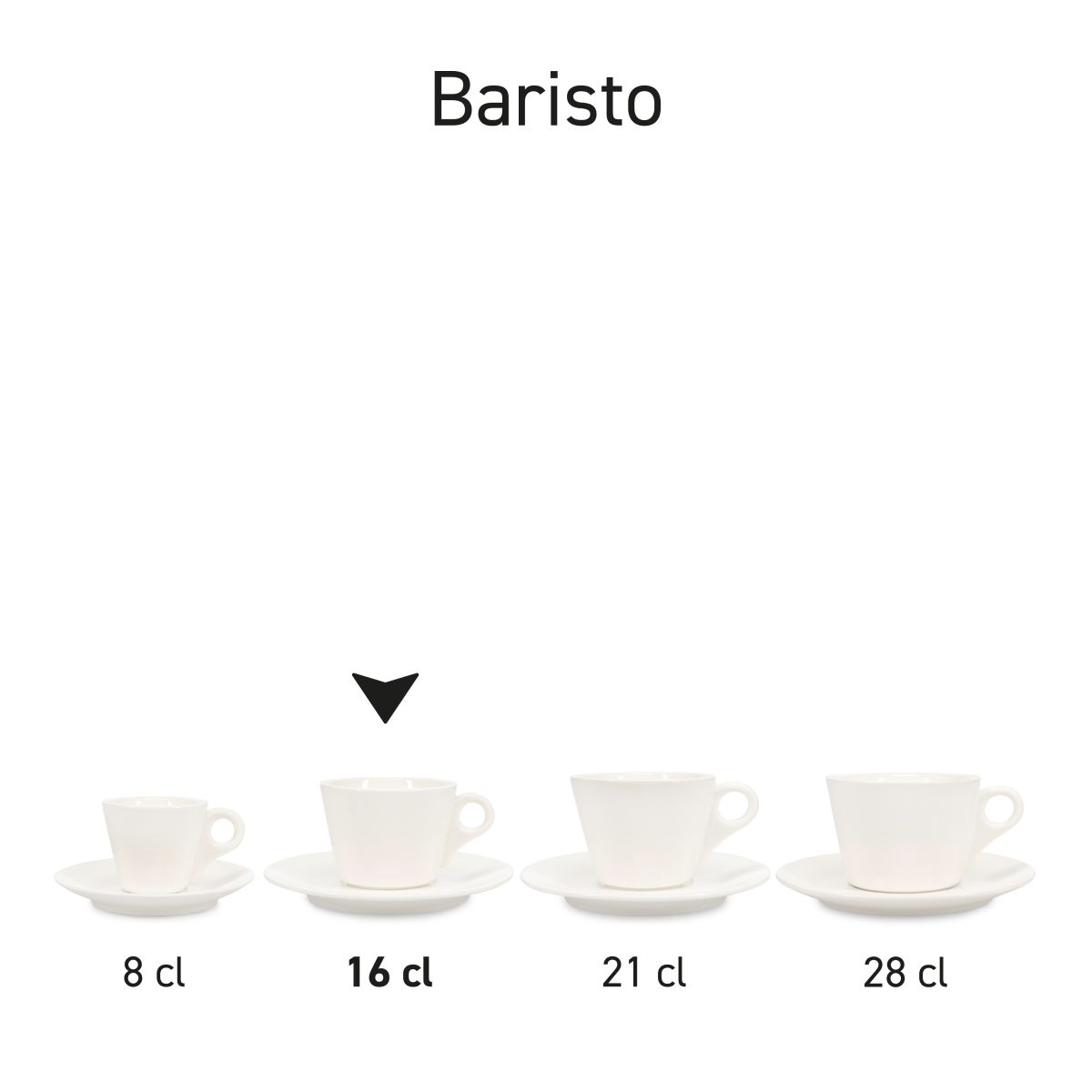 Baristo coffee 16 cl. SET with print - Riké Group INT
