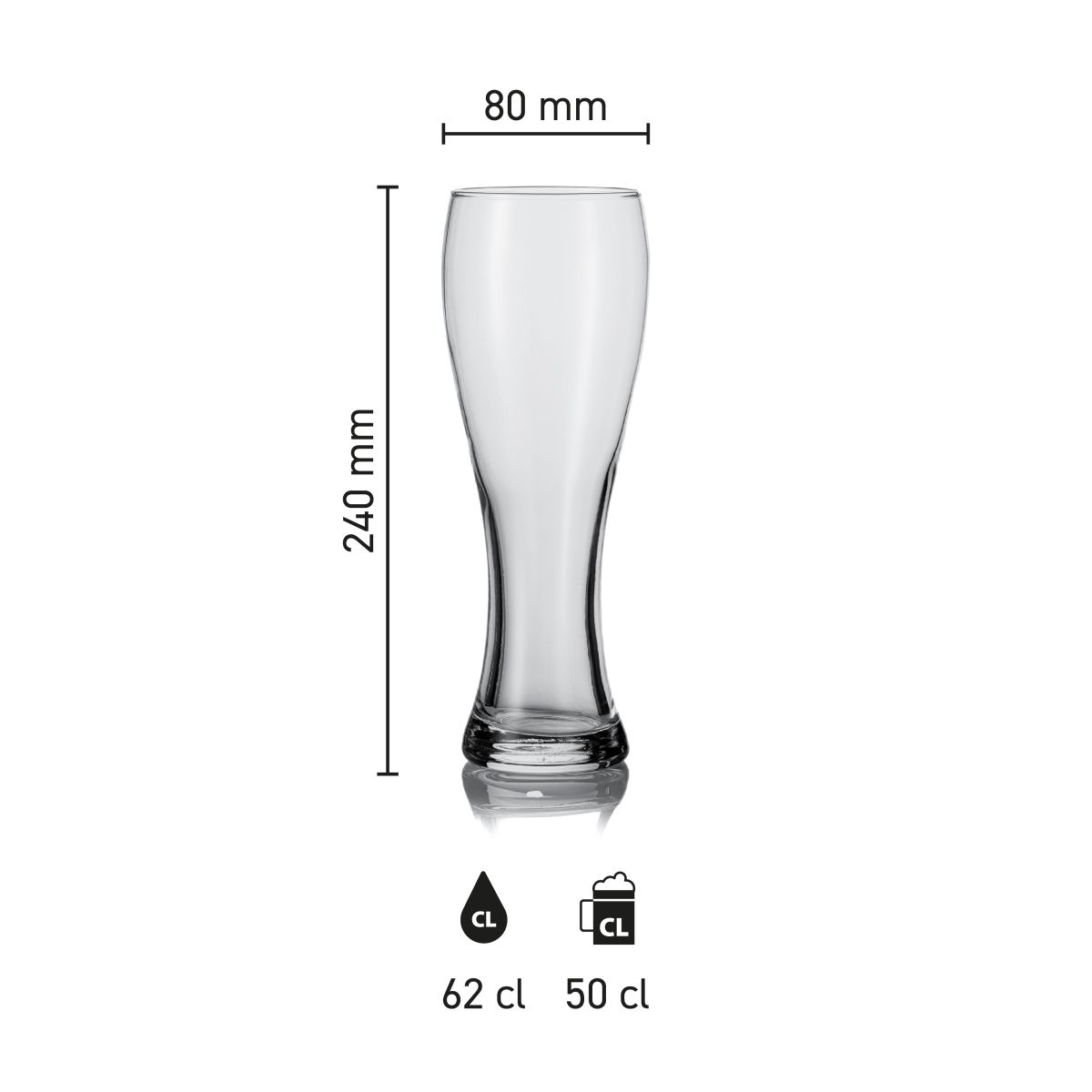 Bierglas Pantheon 50 cl. TAPMAAT bedrukken - Riké Group