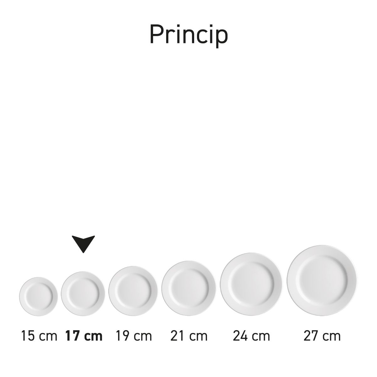 Plate Princip 17 cm with print - Riké Group INT