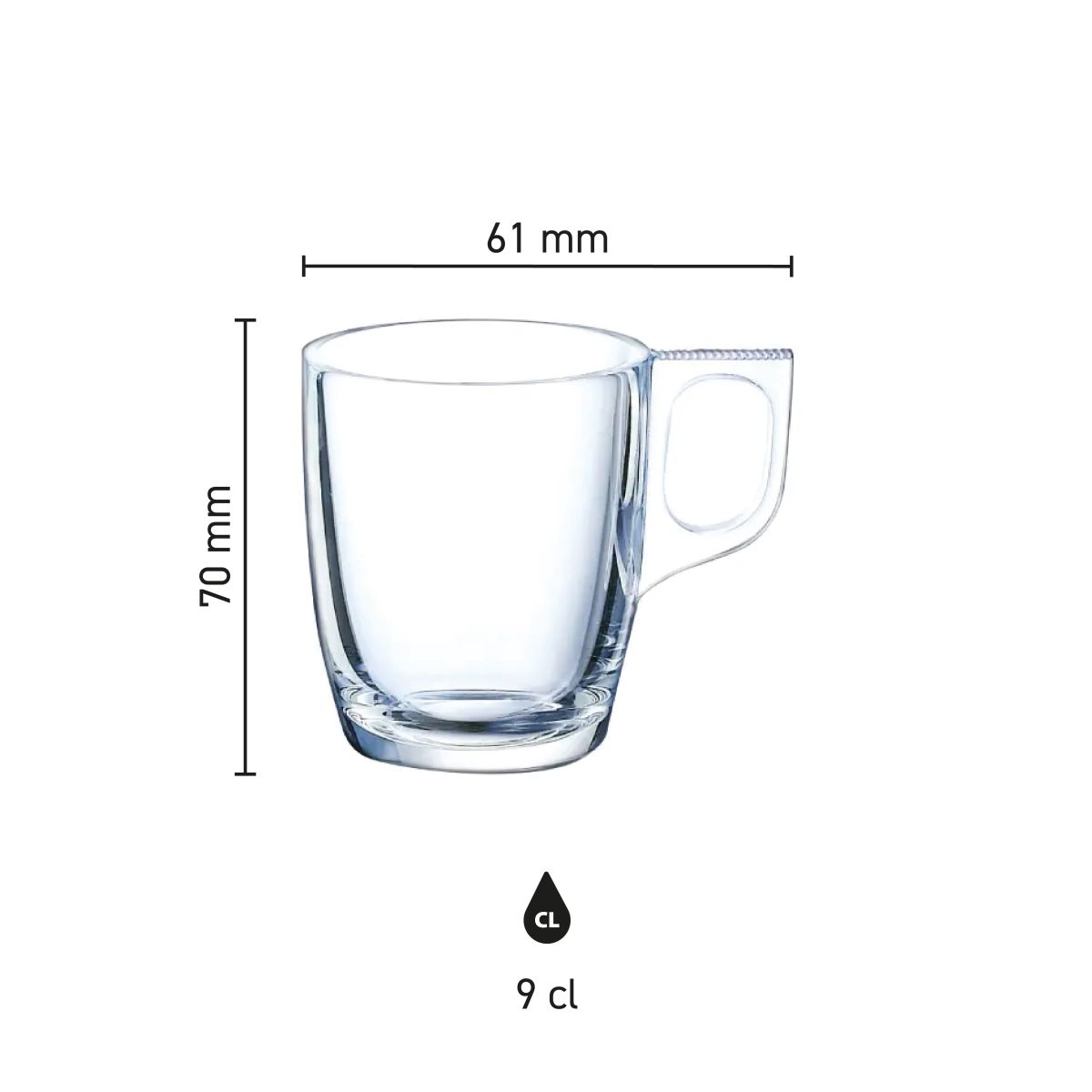Voluto Espressoglas 9 cl bedrukken - Riké Group