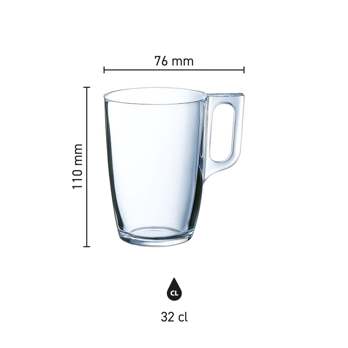 Voluto Glass 32 cl. with print - Riké Group INT