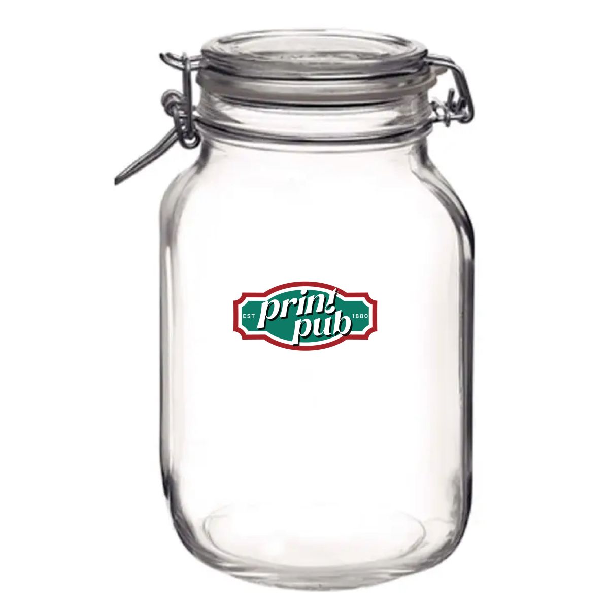 Weck jar Fido 2 litres square with print - Riké Group INT